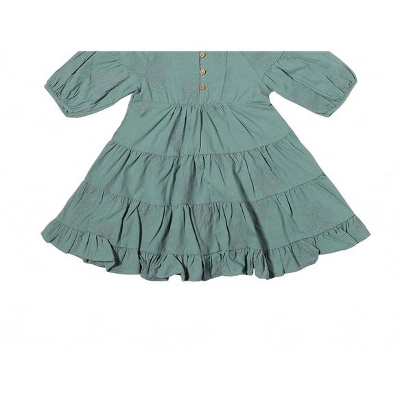 Vignette | Dresses | New Vignette Kids Saoirse Dress In Dusty Teal ...